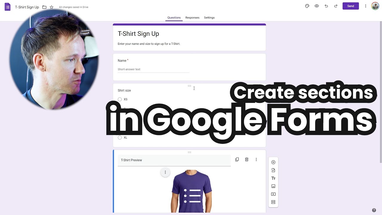 How To Create Sections In Google Forms - YouTube
