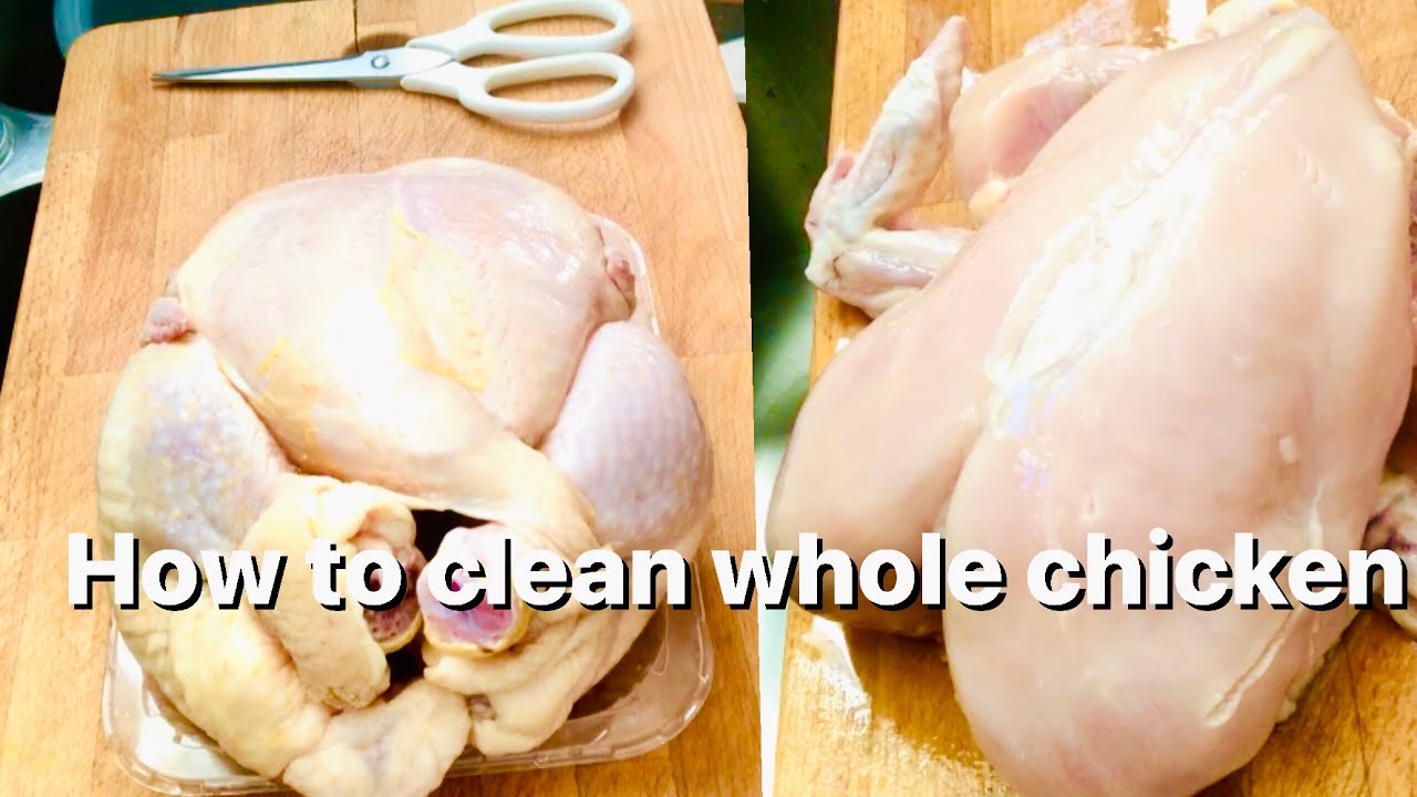 HOW TO CUT AND CLEAN A WHOLE CHICKEN#Whole Chicken Cleaning and Cutting ...
