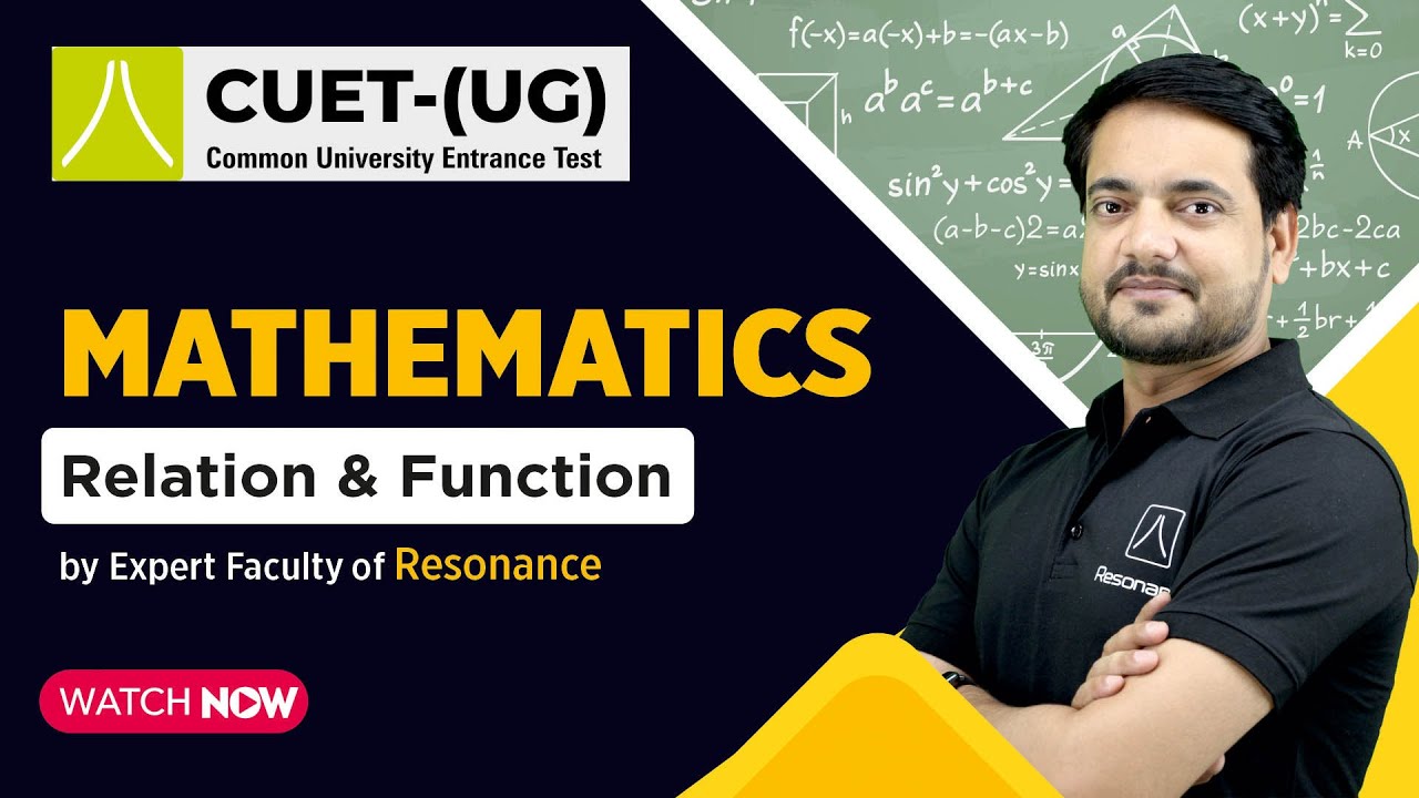 CUET (UG) | Math | Relation & Function MCQ - YouTube