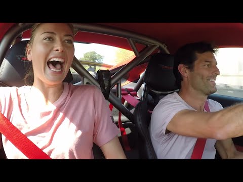 Maria Sharapova and Mark Webber take the 911 GT2 RS for a ride