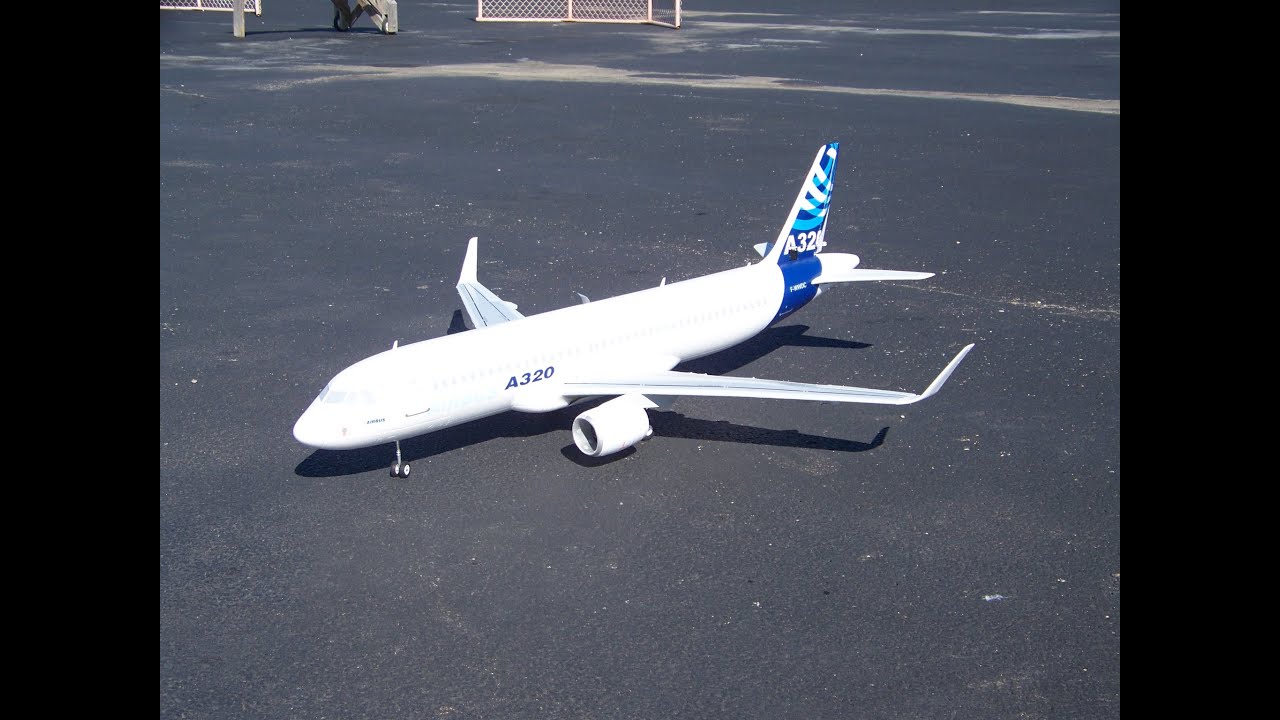 Supreme Hobbies RC Airbus A-320 Maiden flight - YouTube