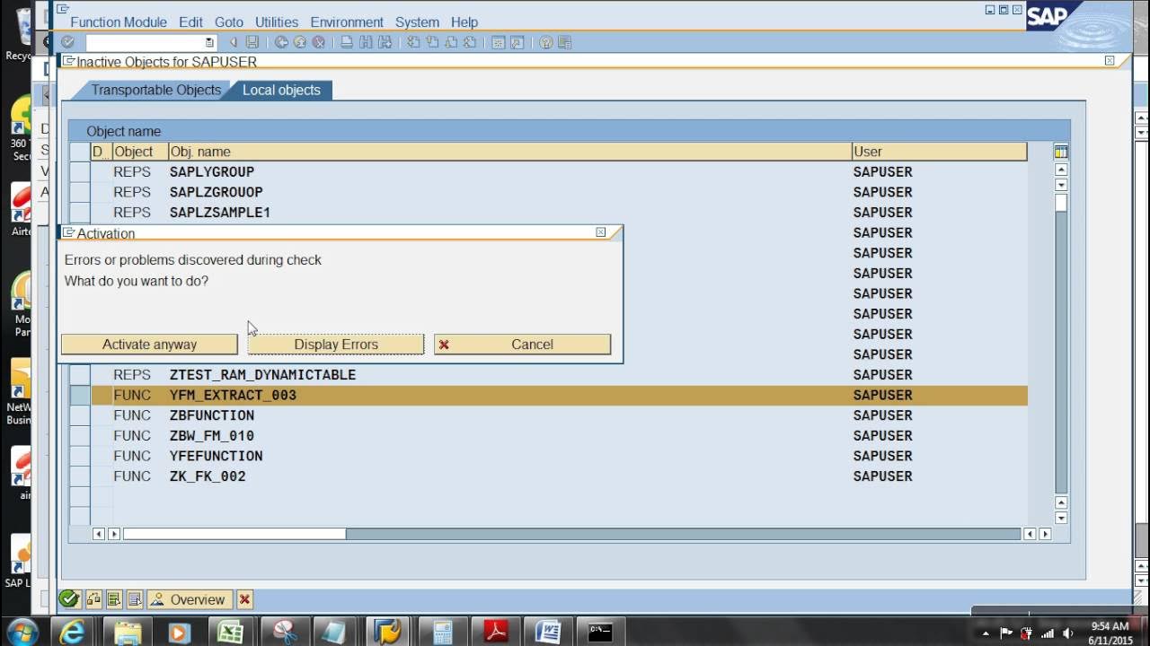 Generic Extraction with Function Module Data Selections - YouTube