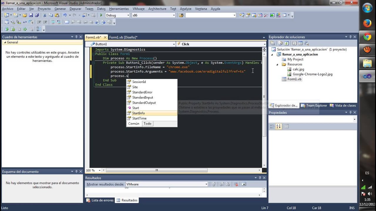 Llamar a una aplicación windows o programas-Visual Studio 2012-2010(Basic) Crea tu Rocketdock ...