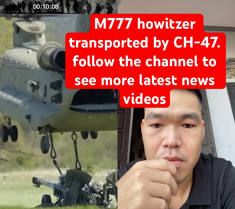 m777 howitzer transported by CH-47. #military #치누크헬기 #360news #news #usa #ch47 - YouTube