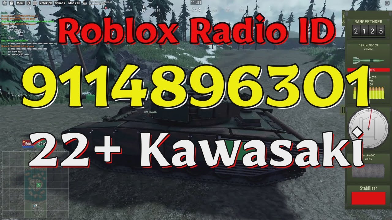 Kawasaki Roblox Radio Codes/IDs - YouTube