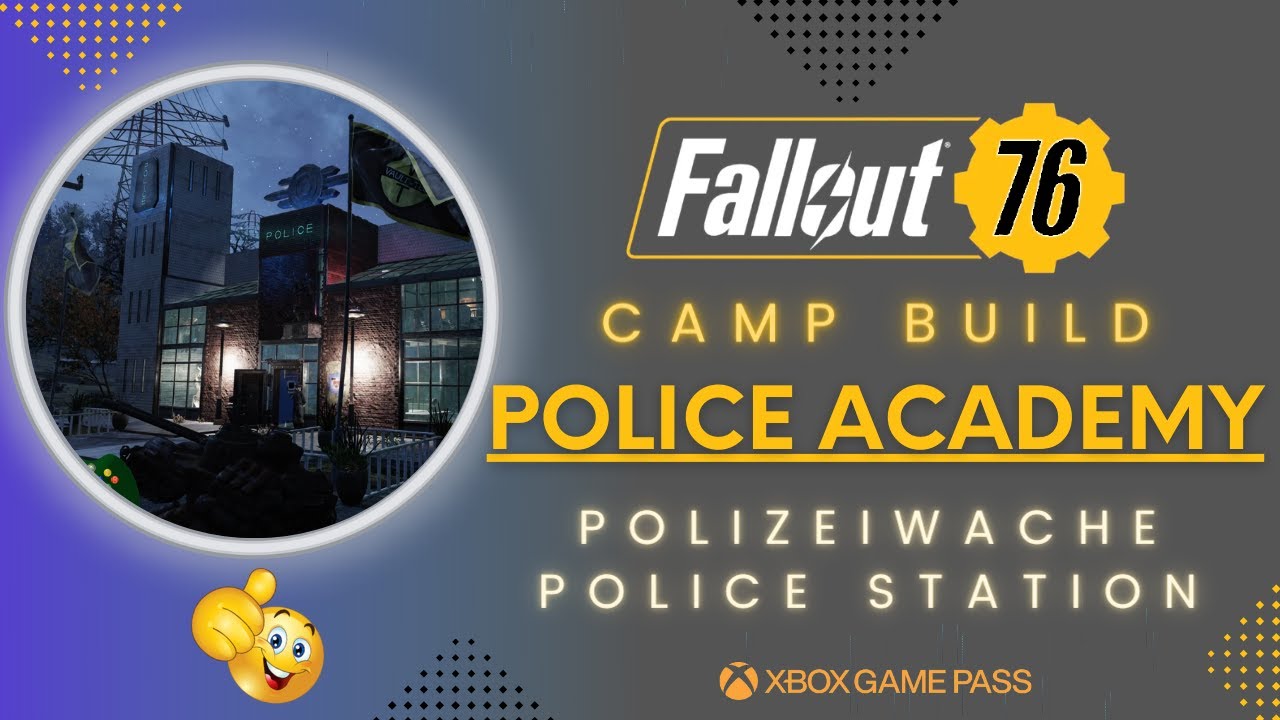 Fallout 76 Police Academy Camp Build I Polizeistation Police Station ...