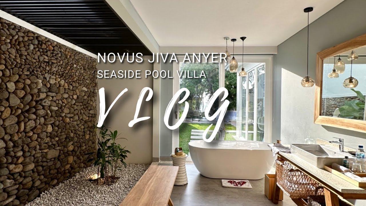 (VLOG) Villa review : Seaside pool villa Novus Jiva Anyer - YouTube