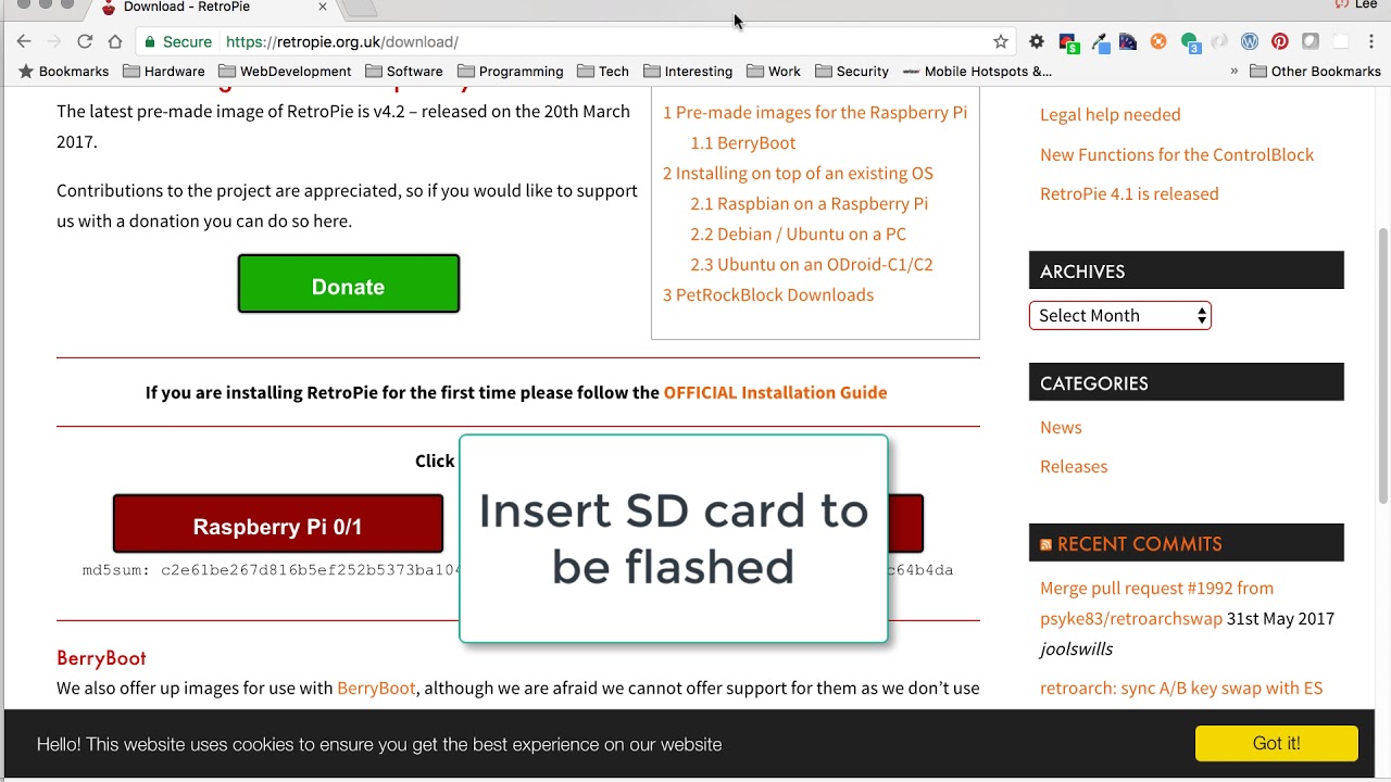 How to install retropie image on sd card - crnasve