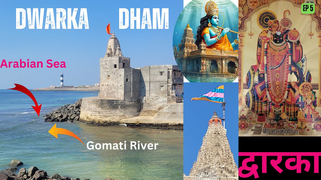 Dwarka Dham | Flag changing ceremony | Places in Dwarka | द्वारका धाम ...