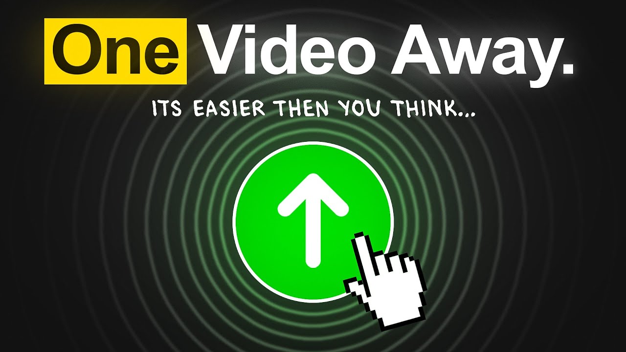 You Are 1 Video Away from 1,000 Subscribers - YouTube