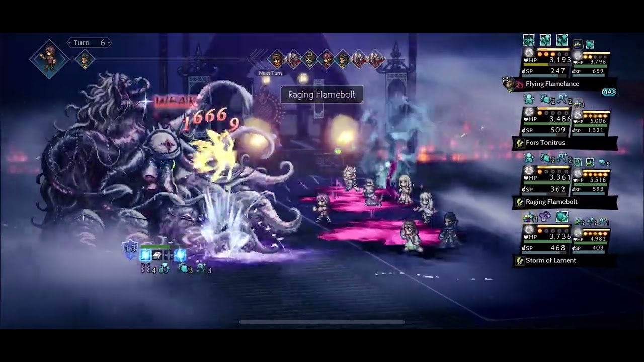 Octopath Traveler CotC | Tatloch the Lady of Grace EX 3 - YouTube