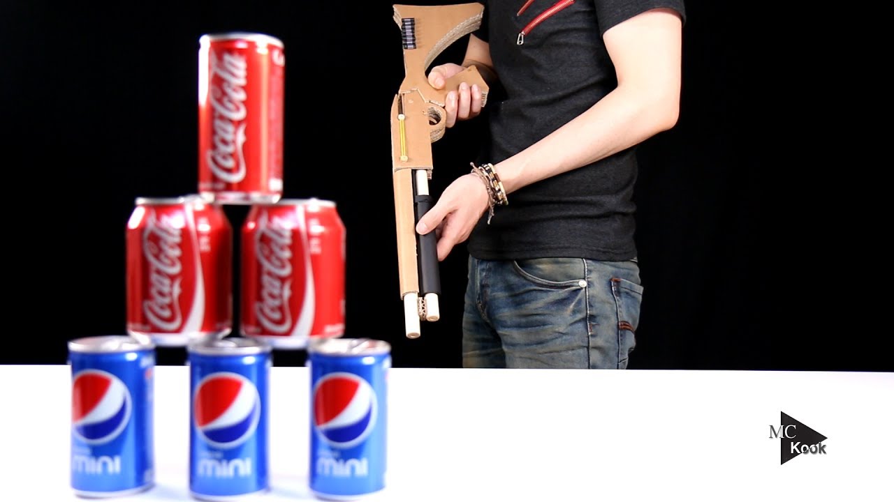 How To Make Shotgun(Mossberg) That Shoots Bullets. (Cardboard Gun ...
