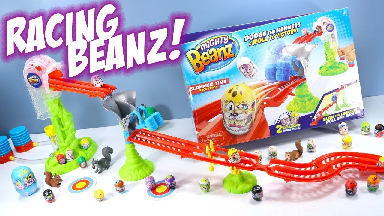 Assemble A Mighty Bean Slammer Time Race Track - YouTube