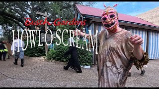 Howl O Scream Busch Gardens Tampa- Walkthrough ALL Houses, Scare Zones and Shows