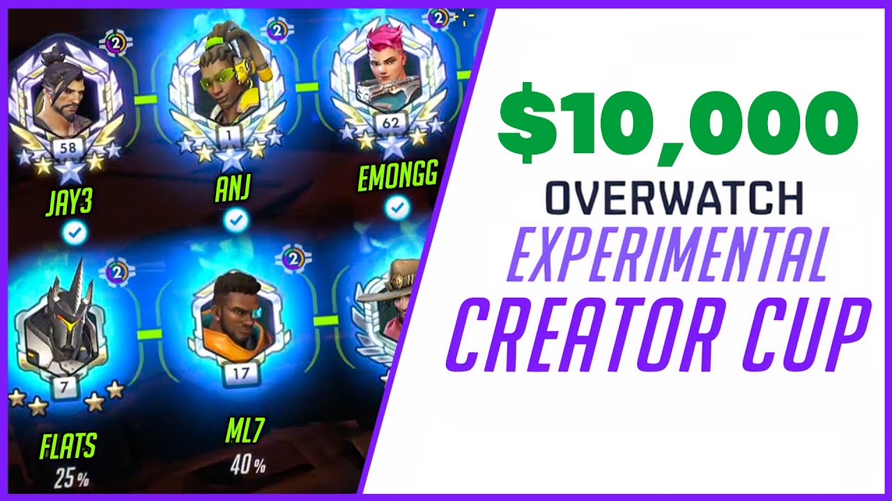 $10,000 Overwatch Experimental Tournament w/ Emongg, Flats, mL7, MORE ...