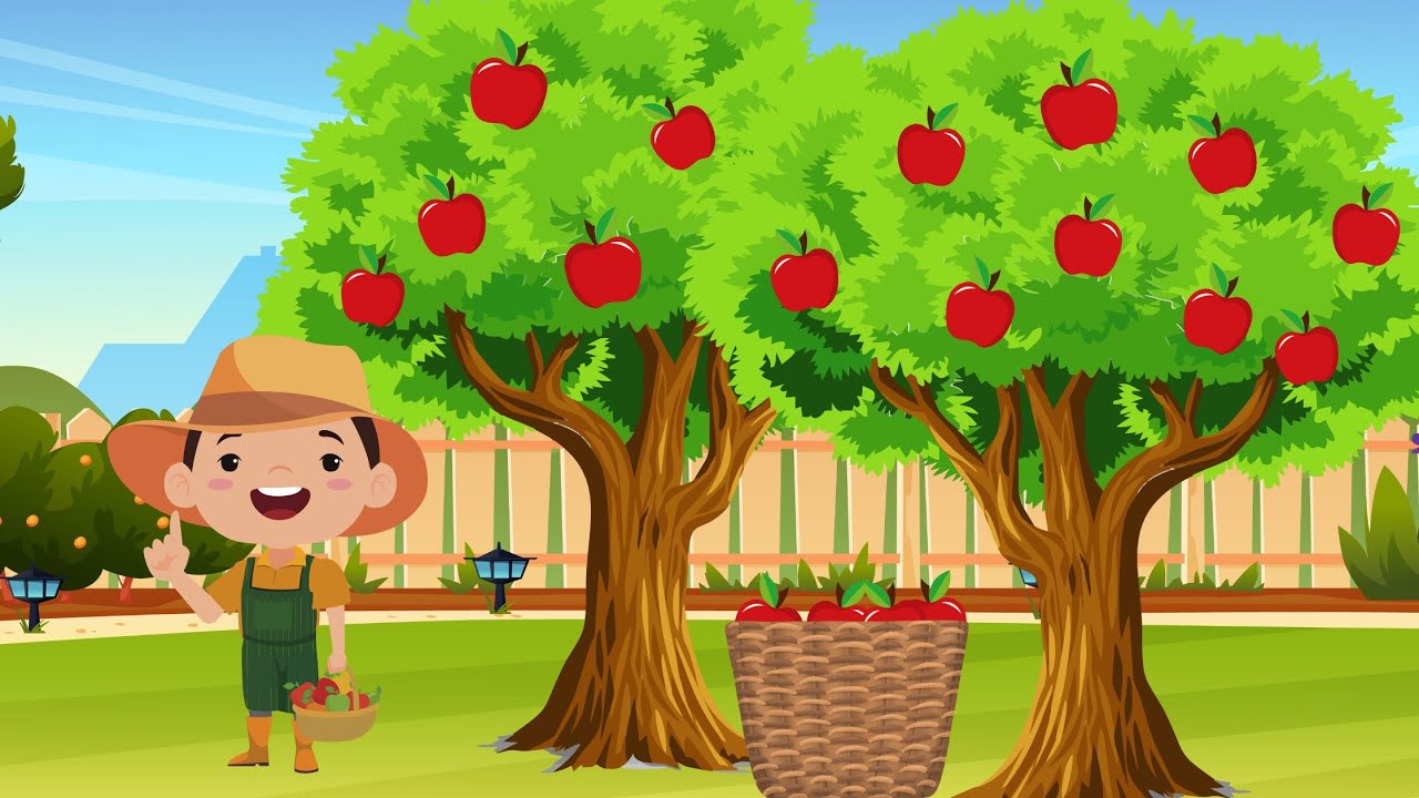 BELAJAR BERHITUNG SAMBIL MEMETIK BUAH APEL - YouTube