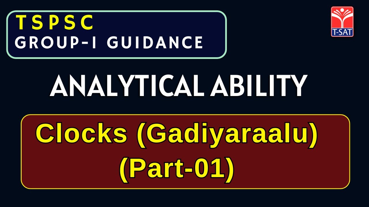 TSPSC Group 1 - Prelims And Mains || Analytical Ability - Clocks ...
