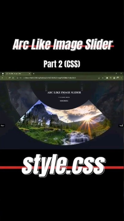 Arc Like Image Slider Part 2 (CSS)#shorts #shortsvideos #viral #viralvideo #html #css # ...