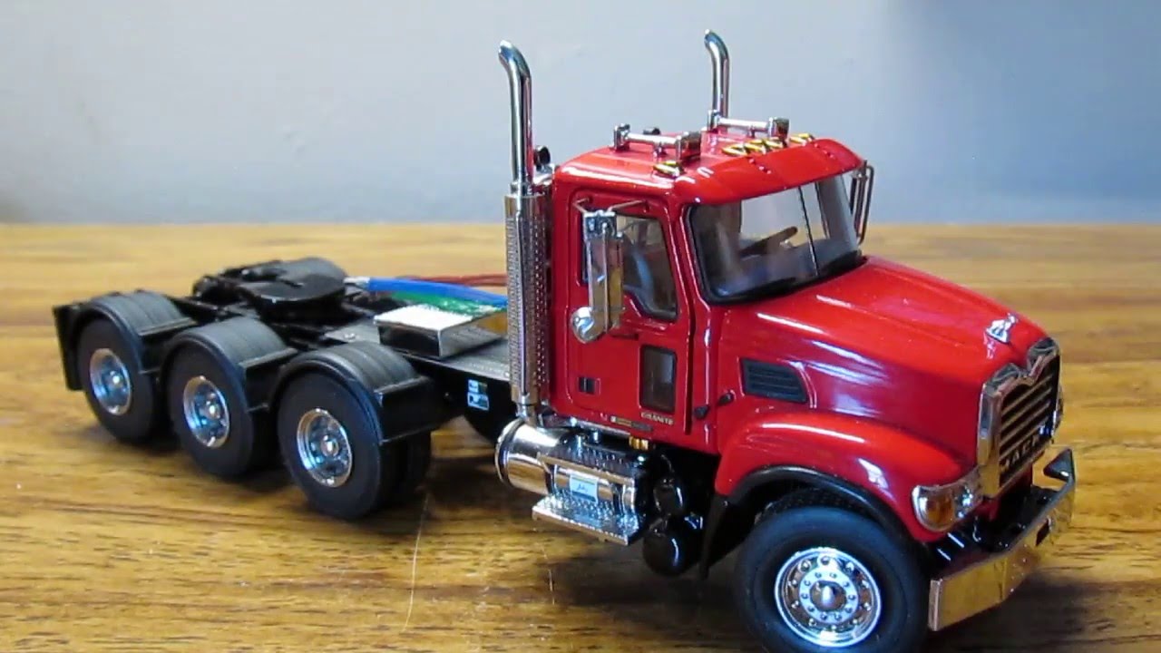 Mack Granite Tri-axle With Rogers Four Axle Flip Lowboy Review - YouTube