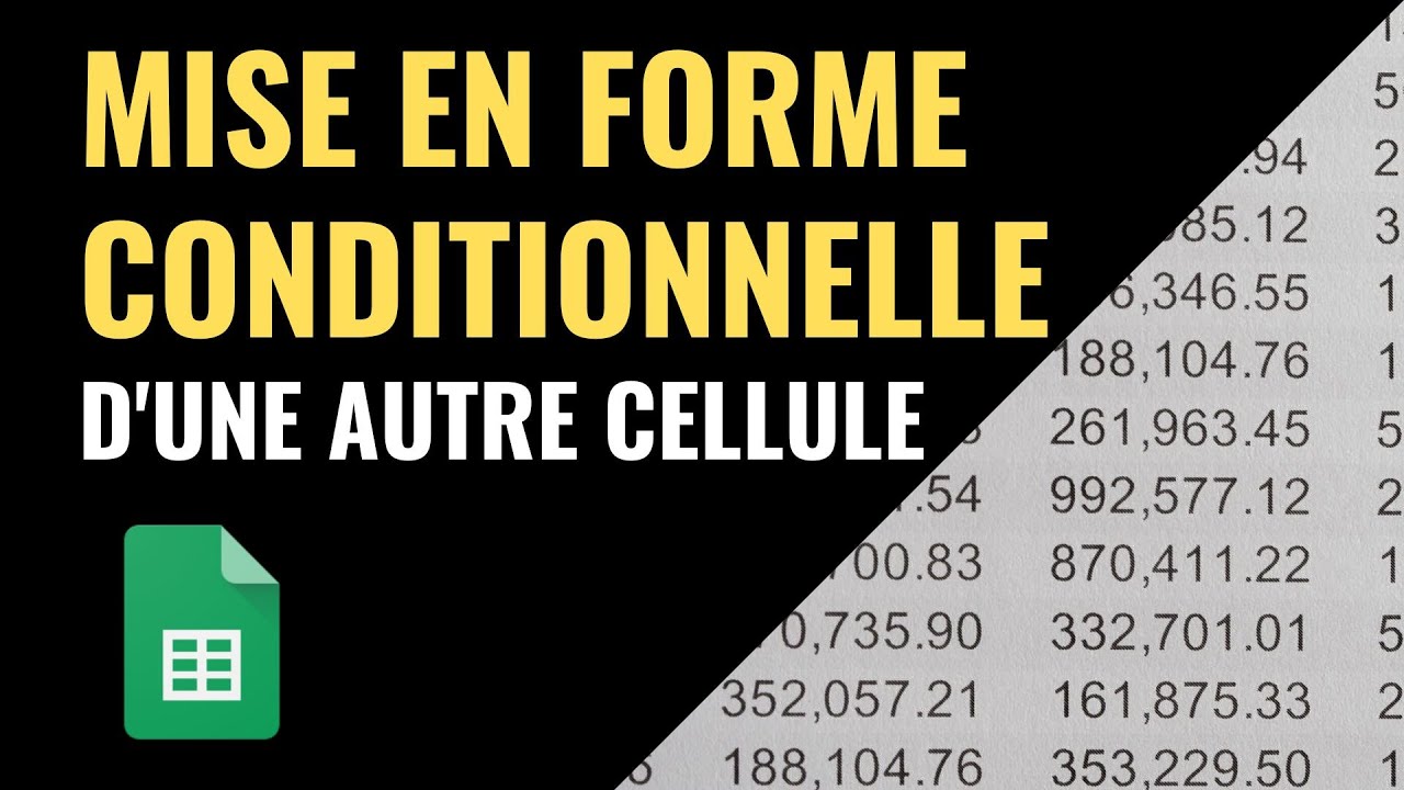 MISE EN FORME CONDITIONNELLE basée sur une autre cellule dans Google ...