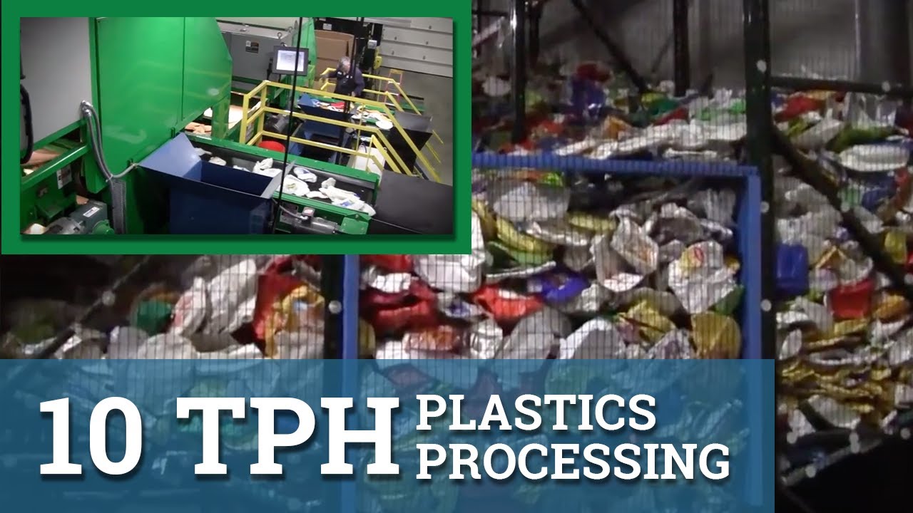 Plastic Optical Sorting System Casual Living 10TPH Baled - Green ...