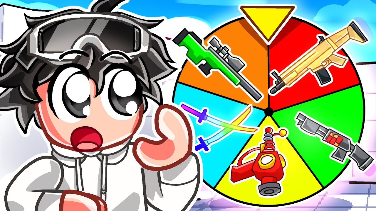 RANDOM WHEEL decides my weapon in Roblox Rivals! - YouTube