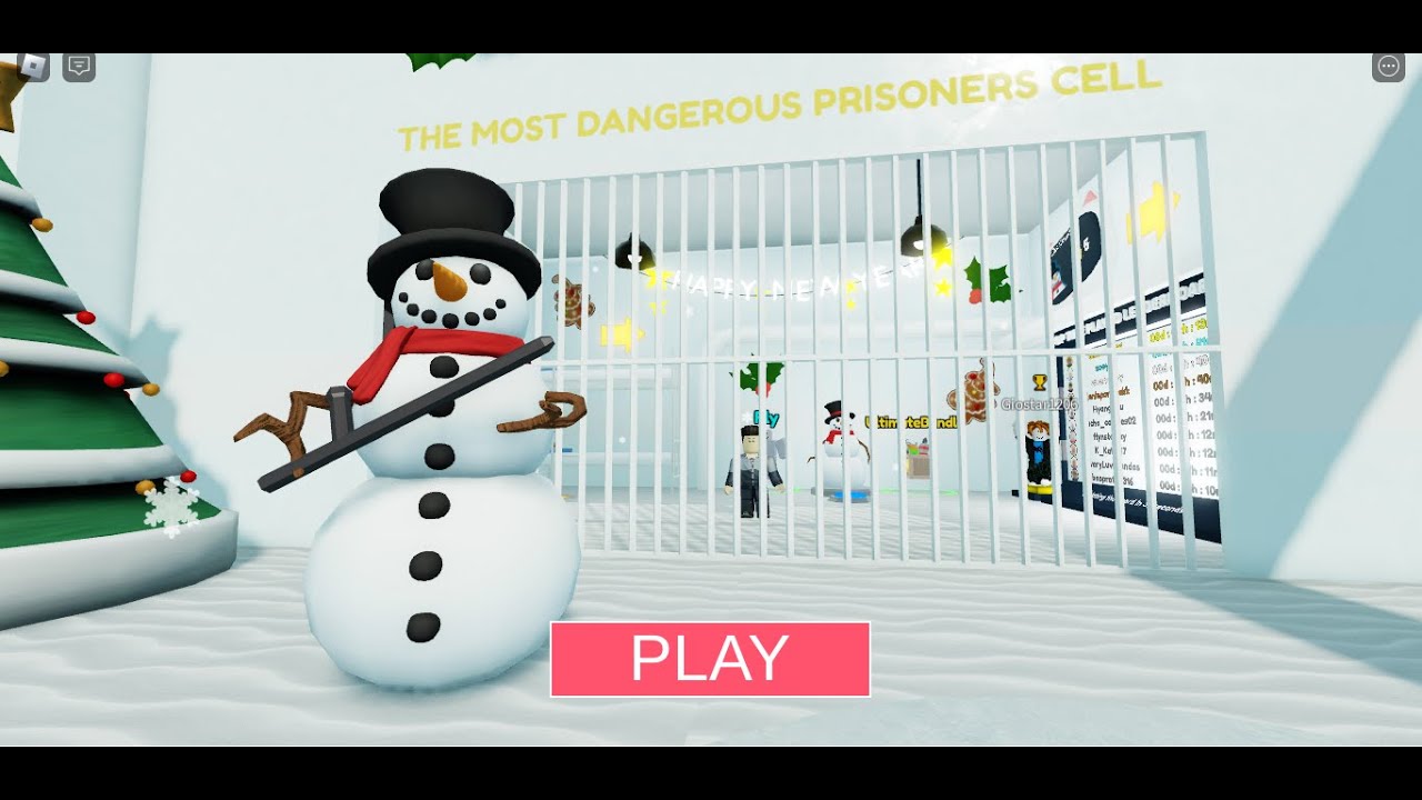SNOWMAN PRISON RUN! (OBBY) #roblox #scaryobby #obby - YouTube