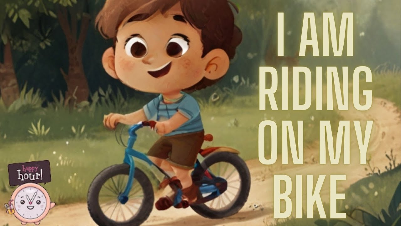 I am riding on my bike.Bike song. Timeout kids learning channel - YouTube