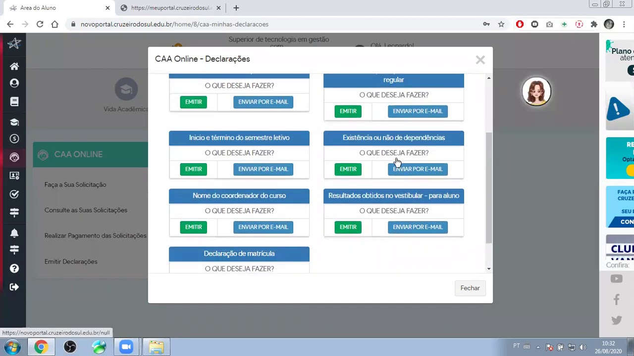 Tutorial - Área do Aluno - YouTube