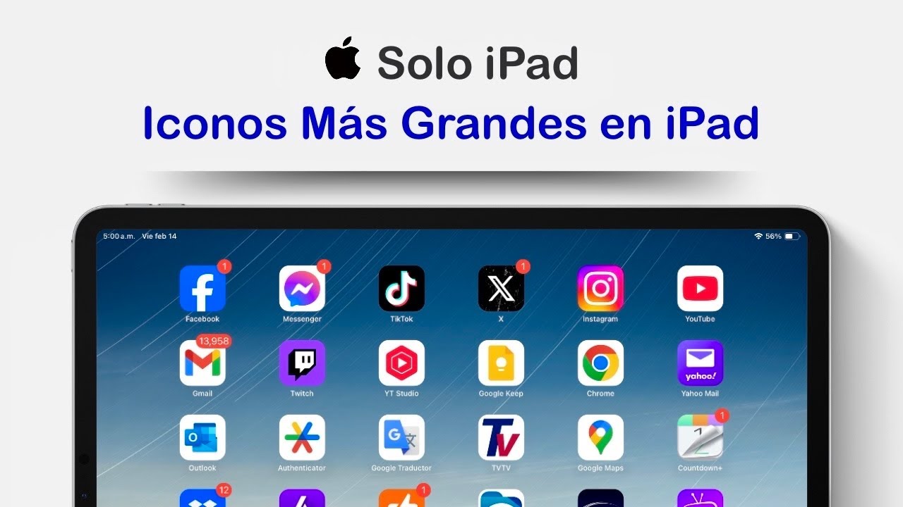 Cómo hacer más grandes los iconos en una iPad con iOS 18 | 2 Métodos | LimonTouch - YouTube