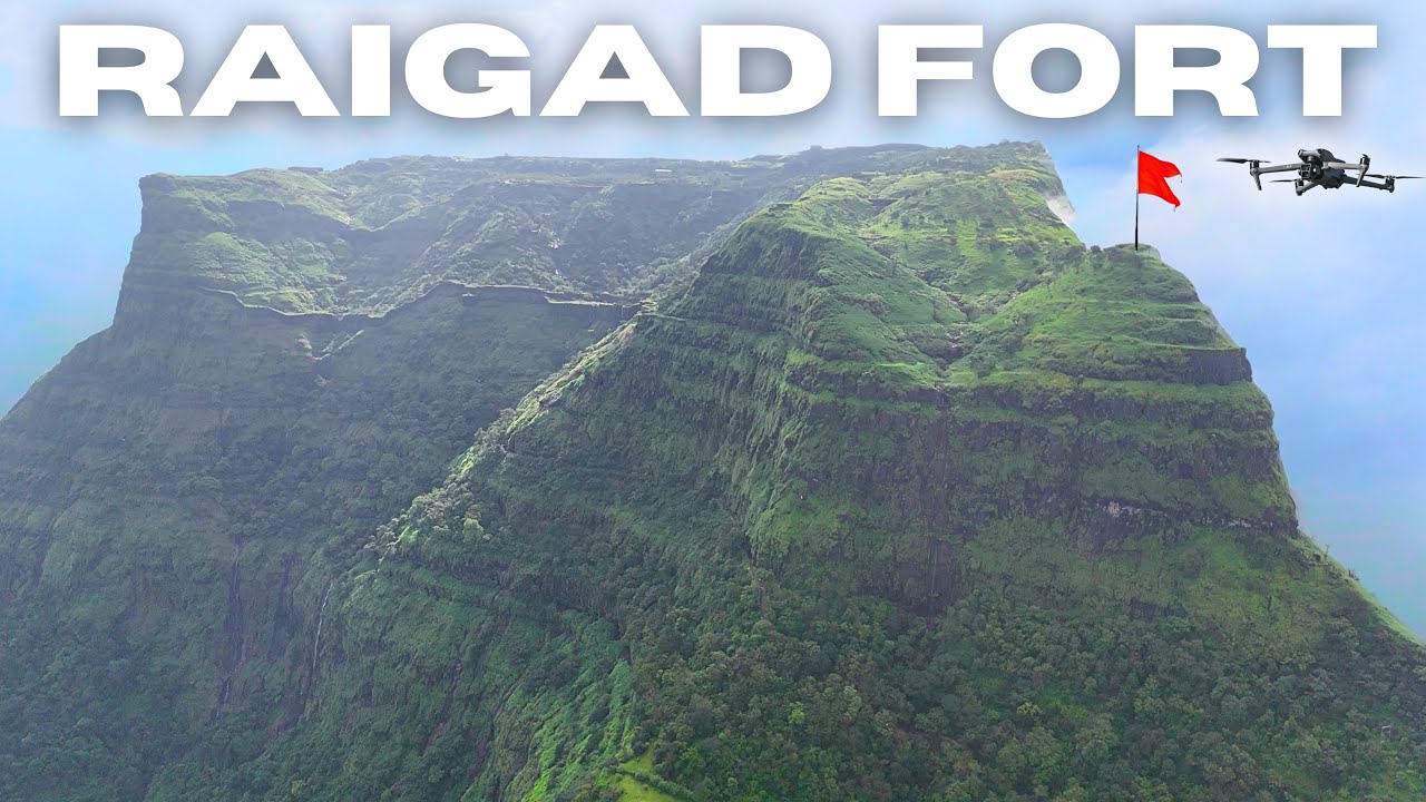Raigad fort drone shots 4k | धरतीवरील स्वर्ग असणाऱ्या रायगड किल्ल्याचा ...