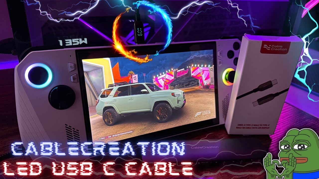 CableCreation LED 100w USB C Cable - A Must Have For My Setup! #rogally ...