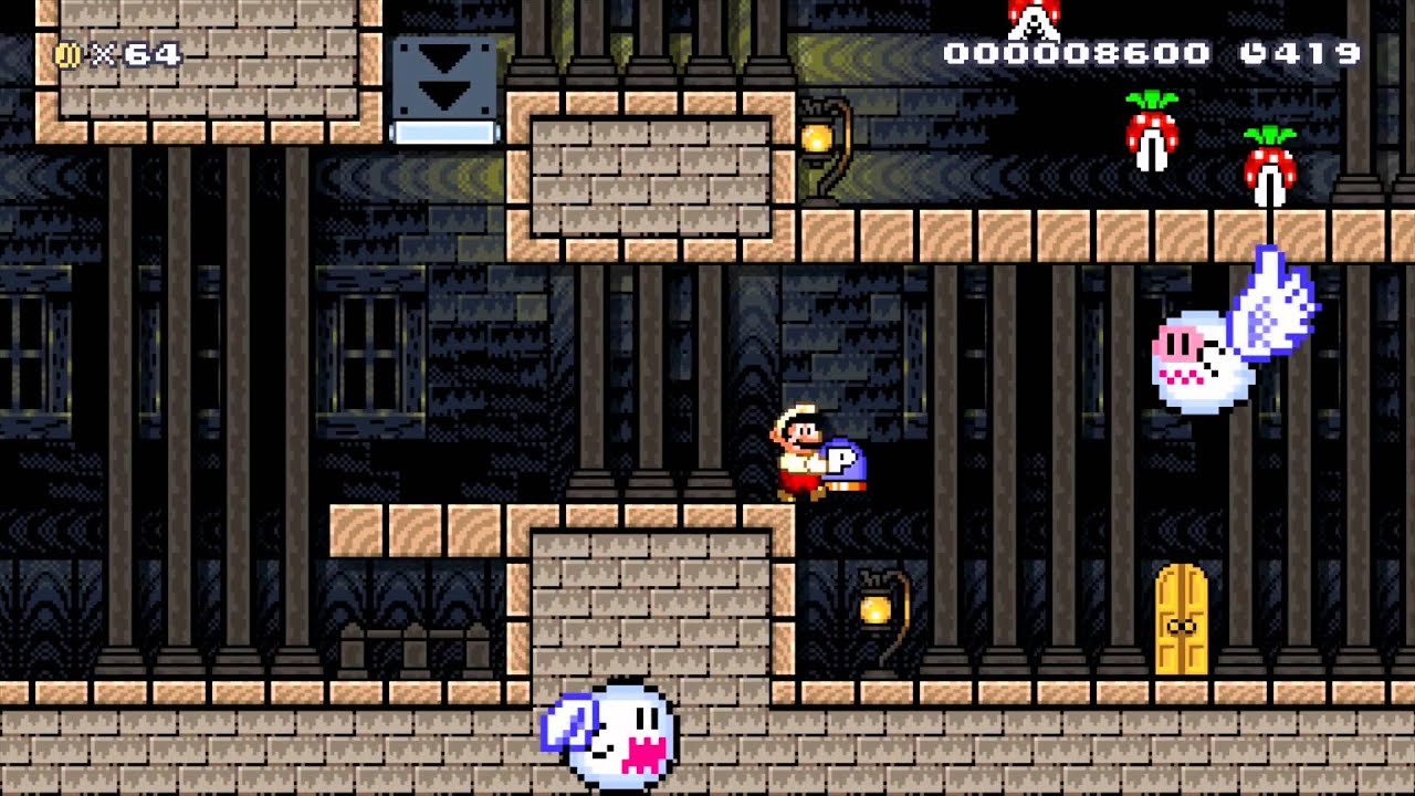 Super Mario Maker Levels: "Three Different Doors" - YouTube
