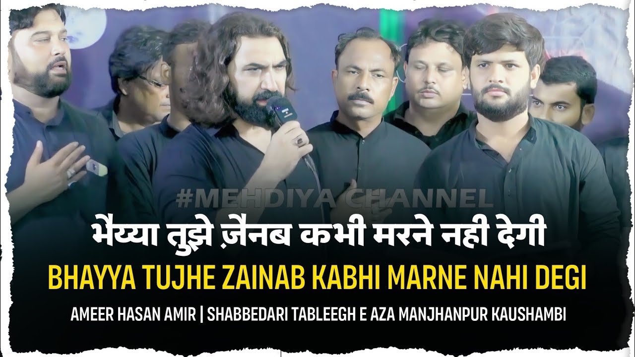 New Nauha||Bhaiyya Tujhe Zainab Kabhi Marne Nhi Degi ||Ameer Hasan Aamir|| Shabbedari Tableegh E ...