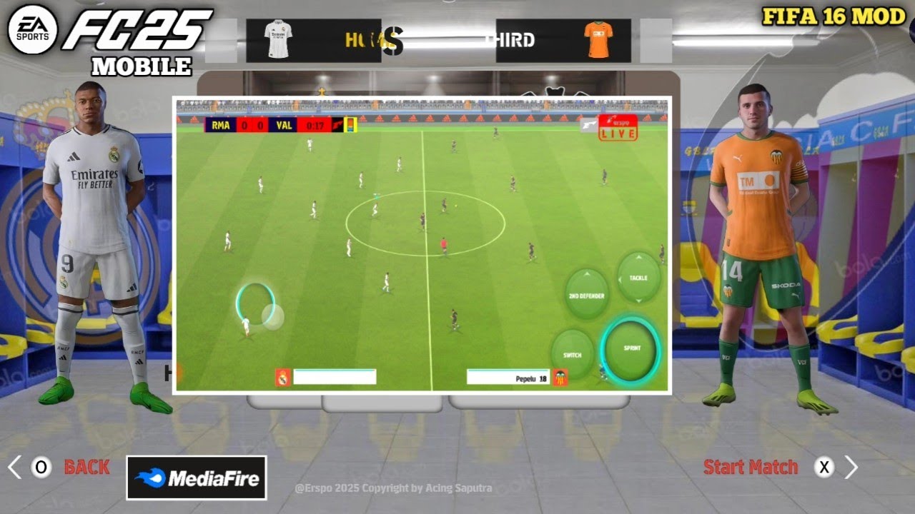 FIFA 16 MOD EA FC25 MOBILE NEW THEMA TRANSFER 24/25 ALL TOURNAMENT CUP ...