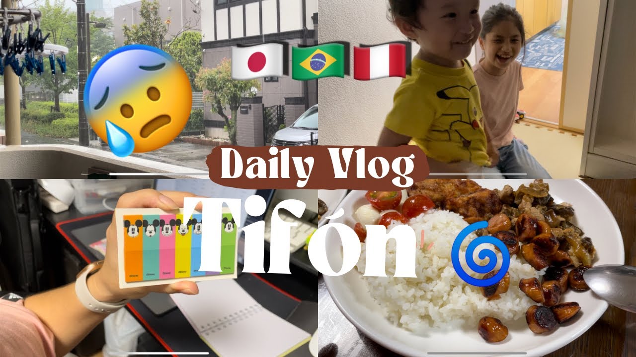 VLOG #80 My life in japan | nos sorprendio el tifón😰 🌀 |TAIFU | comida ...