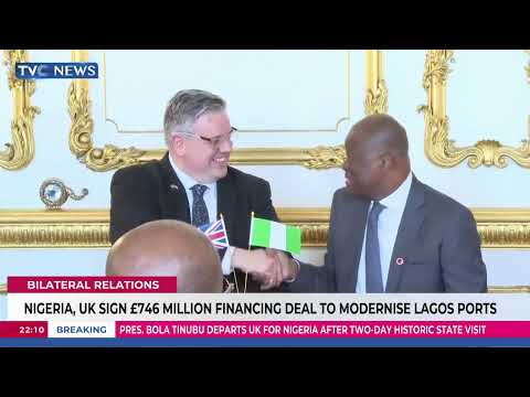 Sanwo-Olu Present As Nigeria, UK Sign £746m Deal To Modernise Lagos Ports