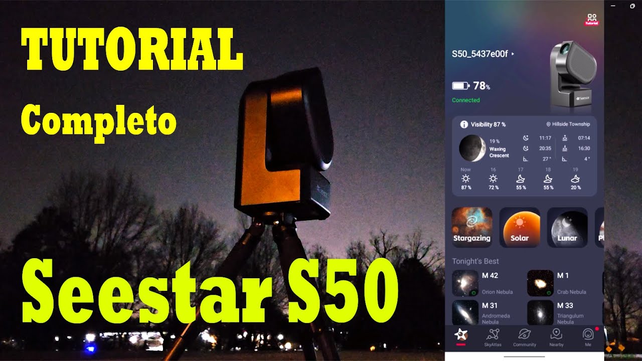 ZWO SEESTAR S50, Tutorial completo - YouTube