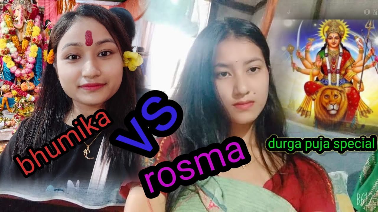 Durga puja viral video/bhumika vs rosma Brahma/new Bodo funny viral @Joyarani@rosmabrahma2343 ...