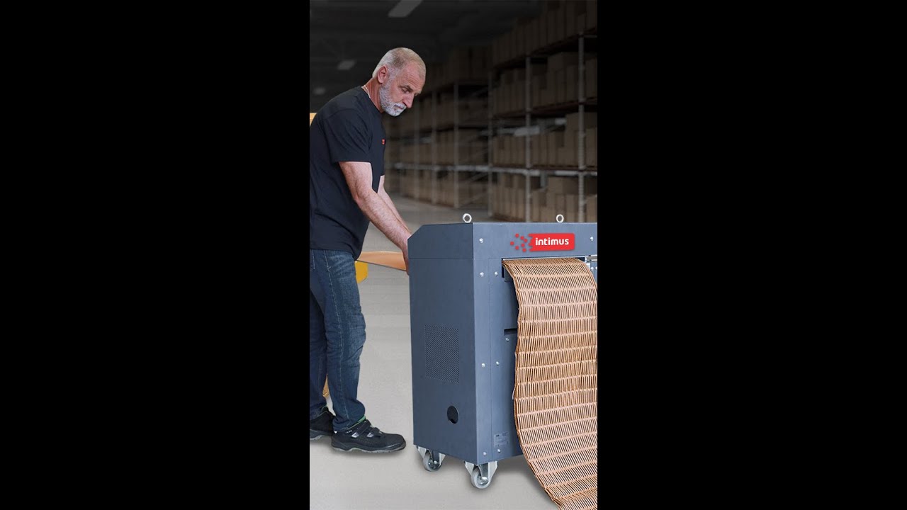 PacMaster Sustainable Packing Material Shredder - YouTube