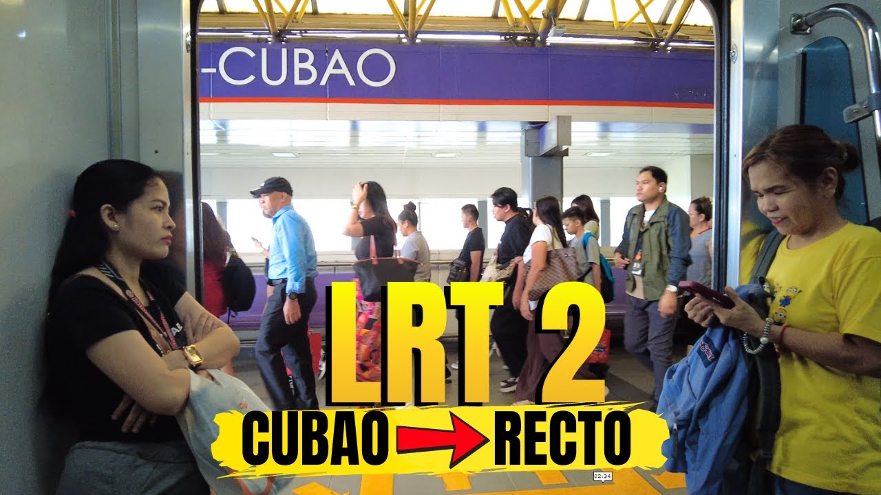[4K] LRT 2 ARANETA CITY CUBAO STATION TO RECTO AND DIVISORIA 999 ...