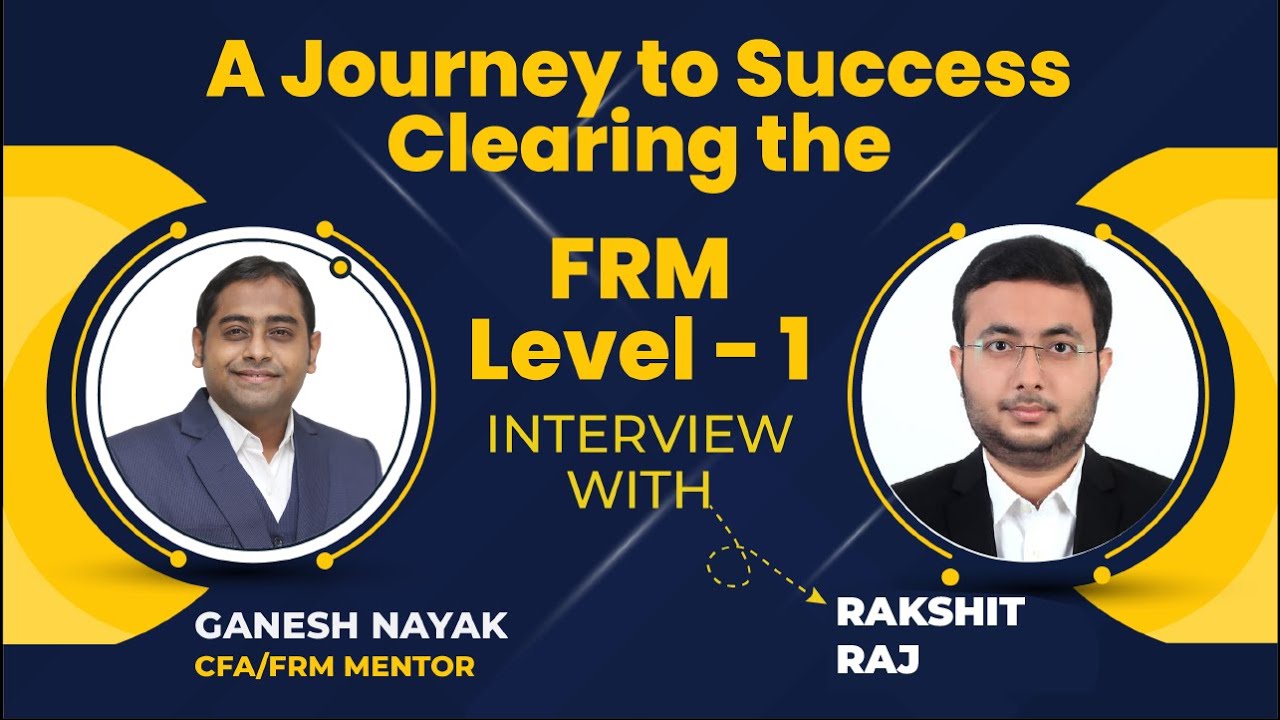 Story of Success of Rakshit Raj with Quartiles 3111 in the FRM Level 1 ...