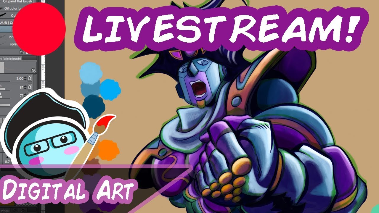 🔴 ORA ORA ORA!!!! JOJO REFERENCE! | LIVESTREAM ART DRAWING - YouTube