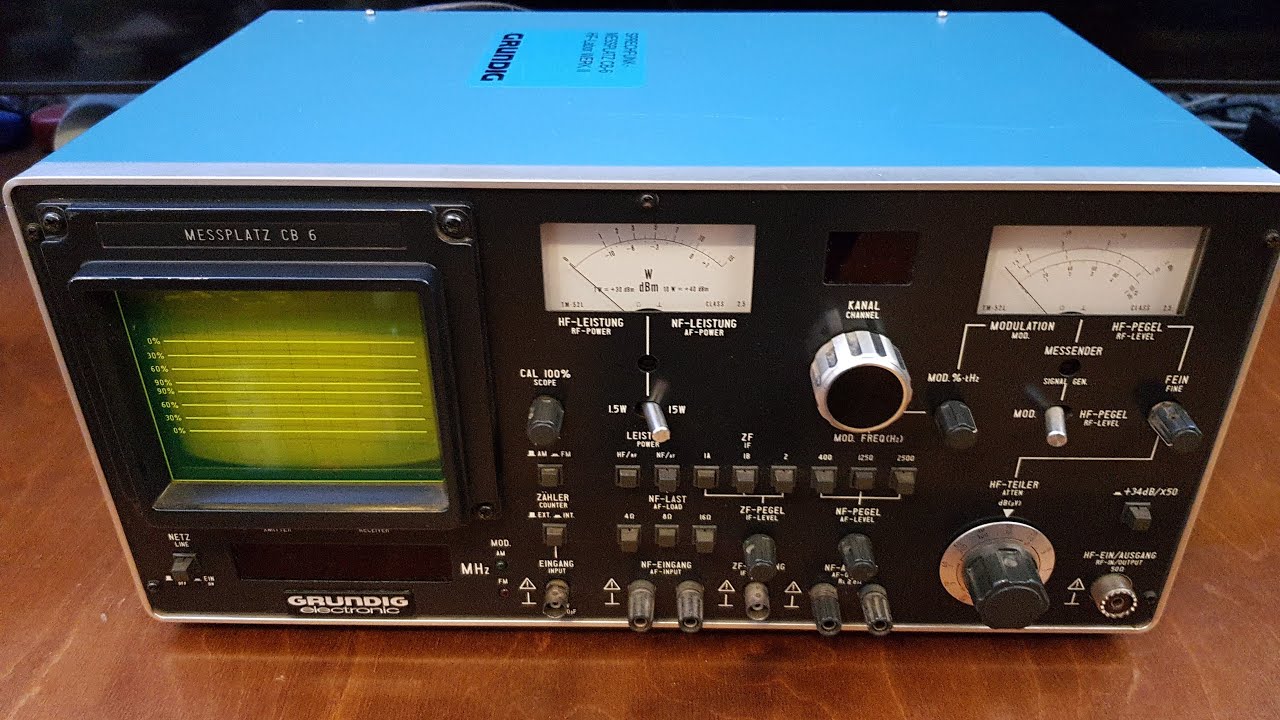 Grundig CB-6 Funkmessplatz Kurztest - YouTube