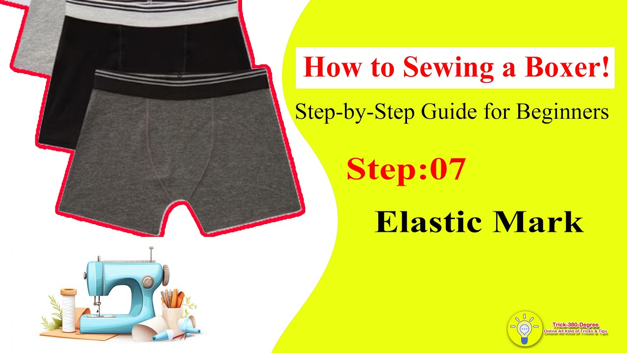 How to Sewing a Boxer: Elastic Marking Process | Part 7 - YouTube