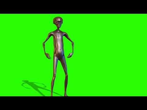 Alien meme dancing green screen - YouTube