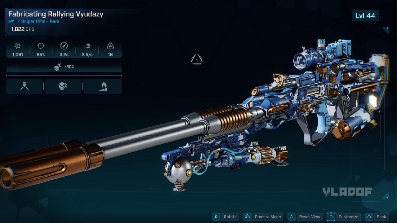 Borderlands 4 Vladof Fabricating Rallying Vyudazy Sniper Rifle Review ...