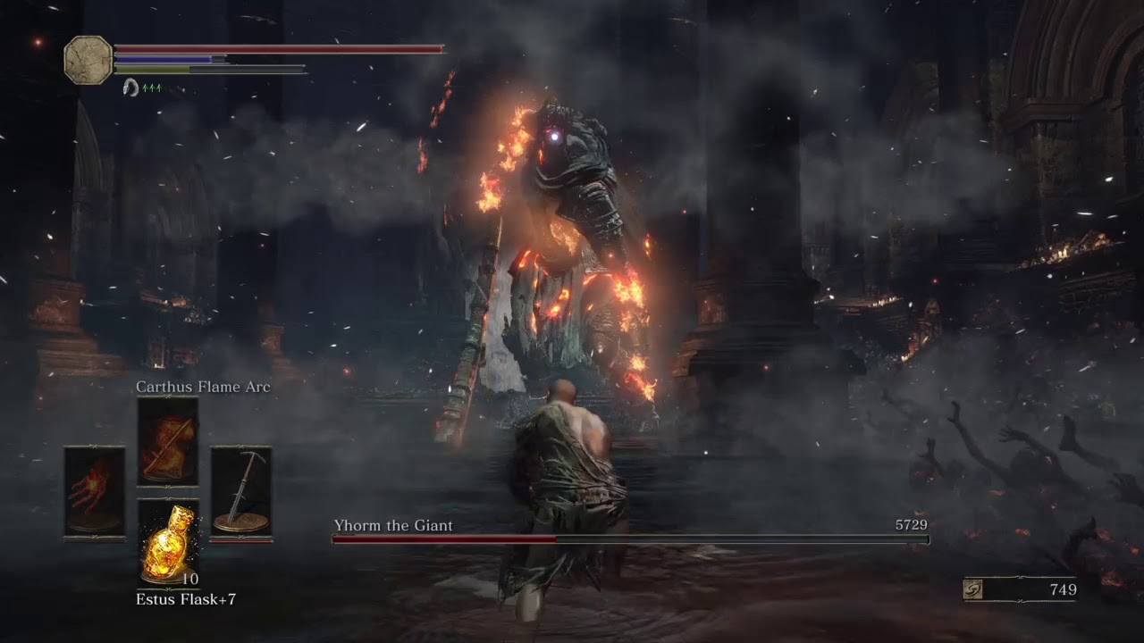 DARK SOULS 3 - Yhorm the Giant - Storm Ruler - YouTube
