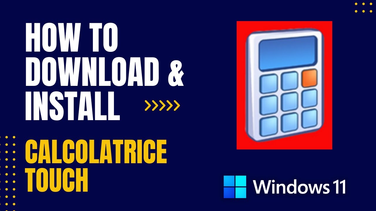 How to Download and Install Calcolatrice Touch For Windows - YouTube