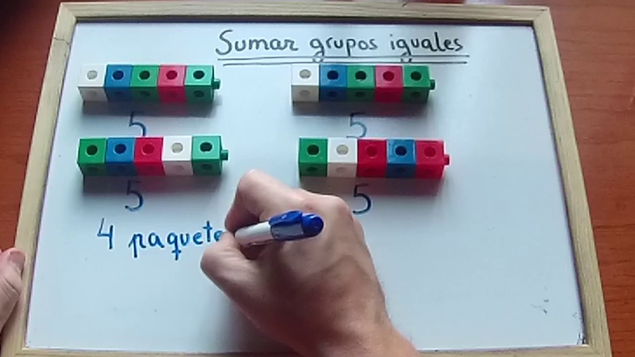 SUMAR GRUPOS IGUALES-Iniciación multiplicación) 1º Primaria - YouTube